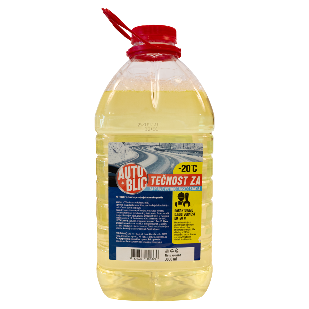 TEČNOST ZA VJETROBRANSKO STAKLO -20 3L AUTO BLIC | BingoShop.ba